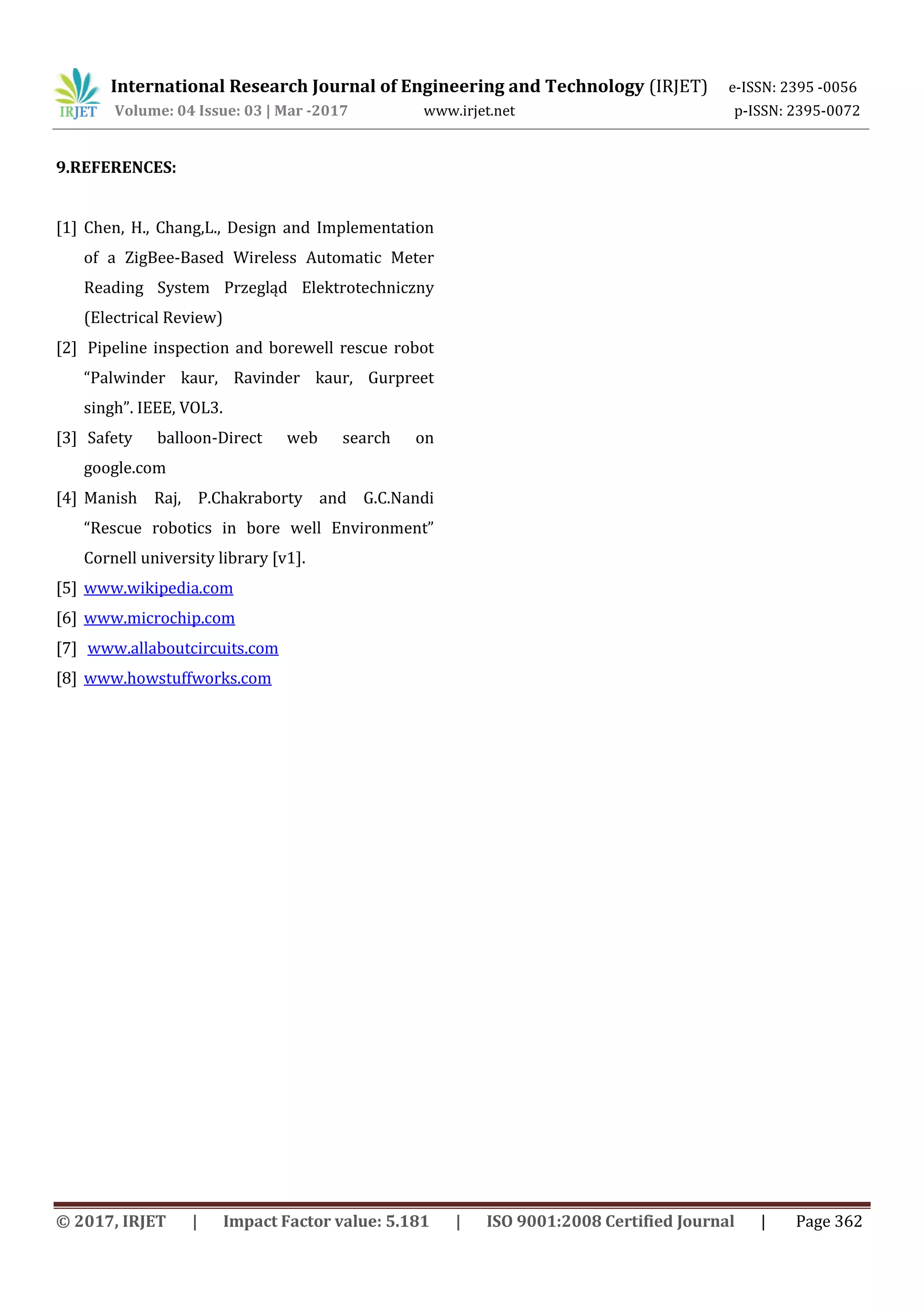 Smart bore well child rescue system | PDF