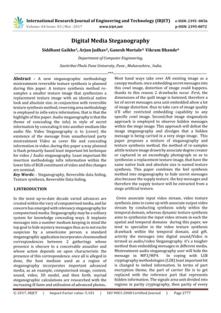 Digital Media Steganography | PDF