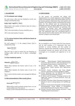 Place recommendation system | PDF