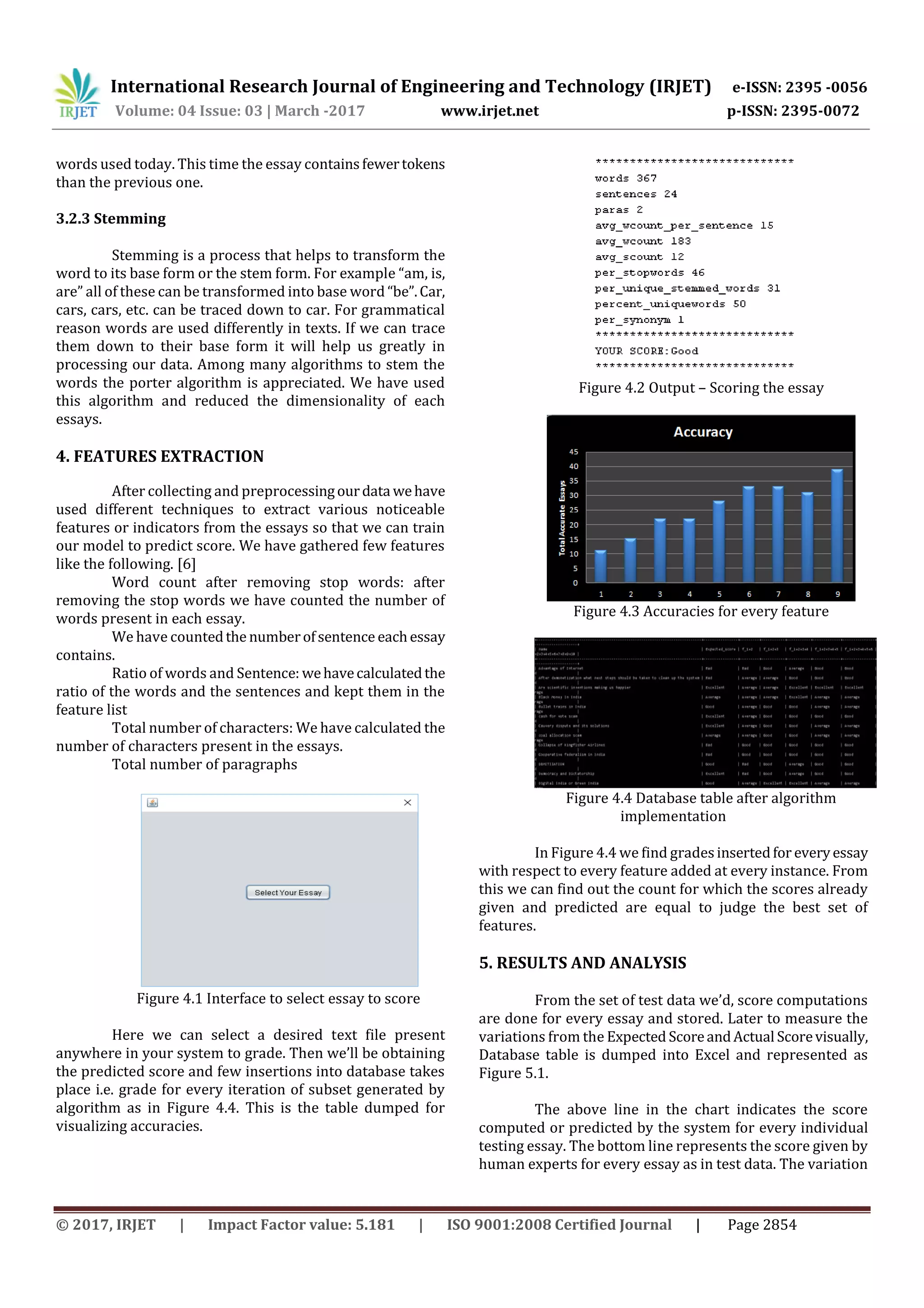 Automated Essay Grading using Features Selection | PDF
