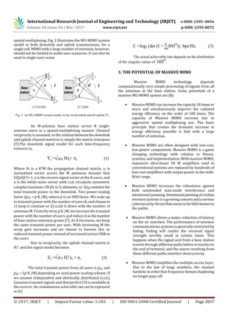 Review on Massive MIMO (Multiple Input Multiple Output) | PDF