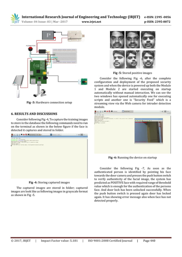 Home Security System and Door Access Control Based on Face Recognition | PDF