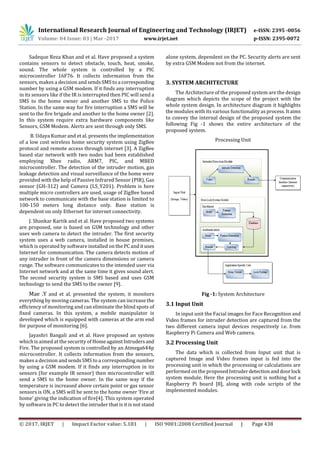 Home Security System and Door Access Control Based on Face Recognition | PDF