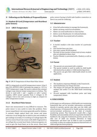 Child health care monitoring using sensor technology | PDF