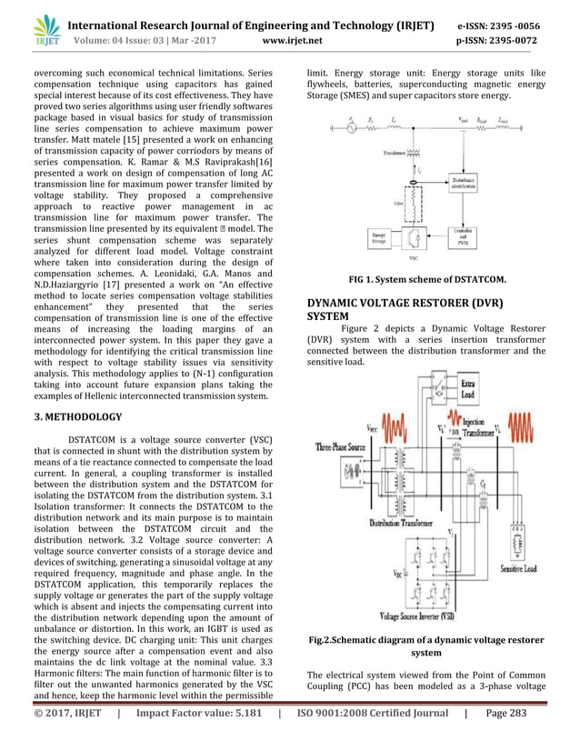 Distribution Network Power Quality Improvement by D-STATCOM & DVR Under Various Fault Conditions ...