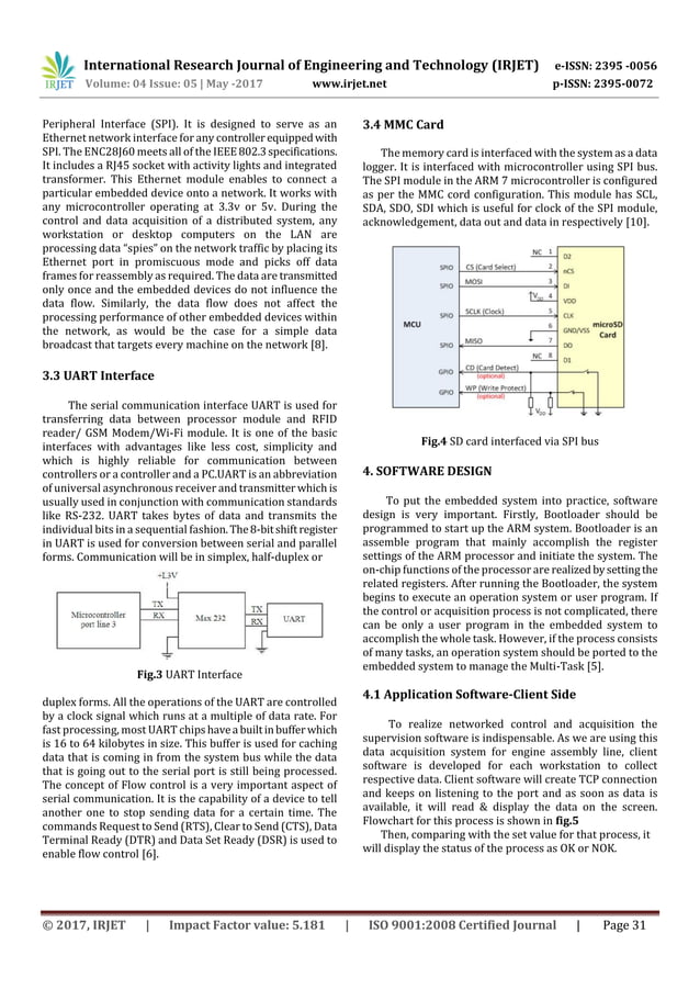 IRJET-Design of ARM Based Data Acquisition and Control System for Engine Assembly Monitoring | PDF