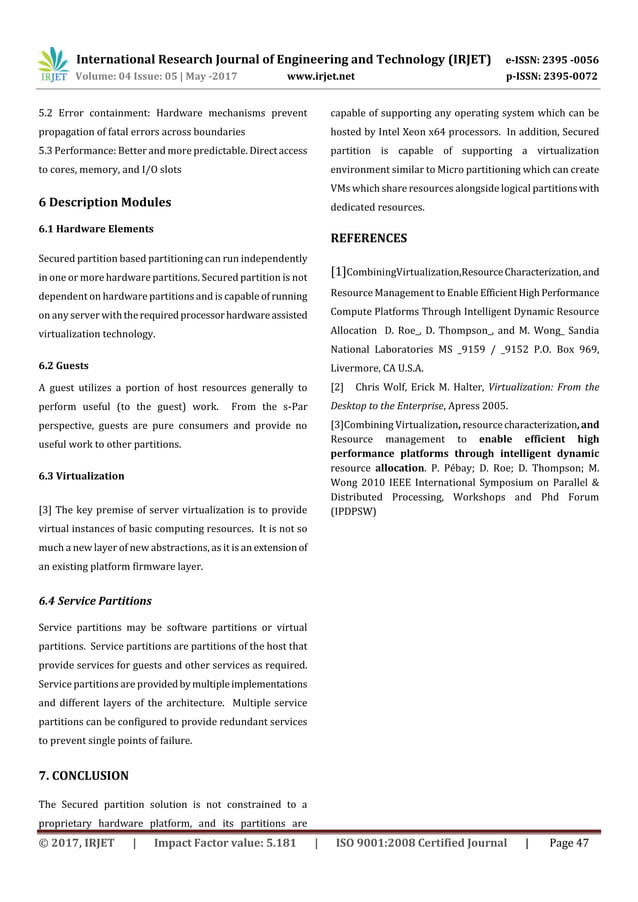 IRJET-Virtualization Technique for Effective Resource Utilization and Dedicated Resource ...