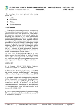 Smart Student Monitoring System using RFID | PDF | Computer Software ...