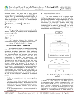 Electricity Generation Scheduling an Improved for Firefly Optimization Algorithm | PDF