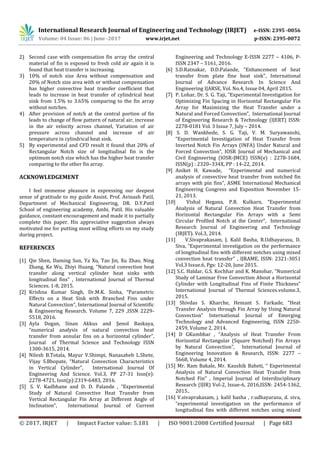 Fabrication and CFD Analysis of Cylindrical Heat Sink Having Longitudinal Fins with Rectangular ...