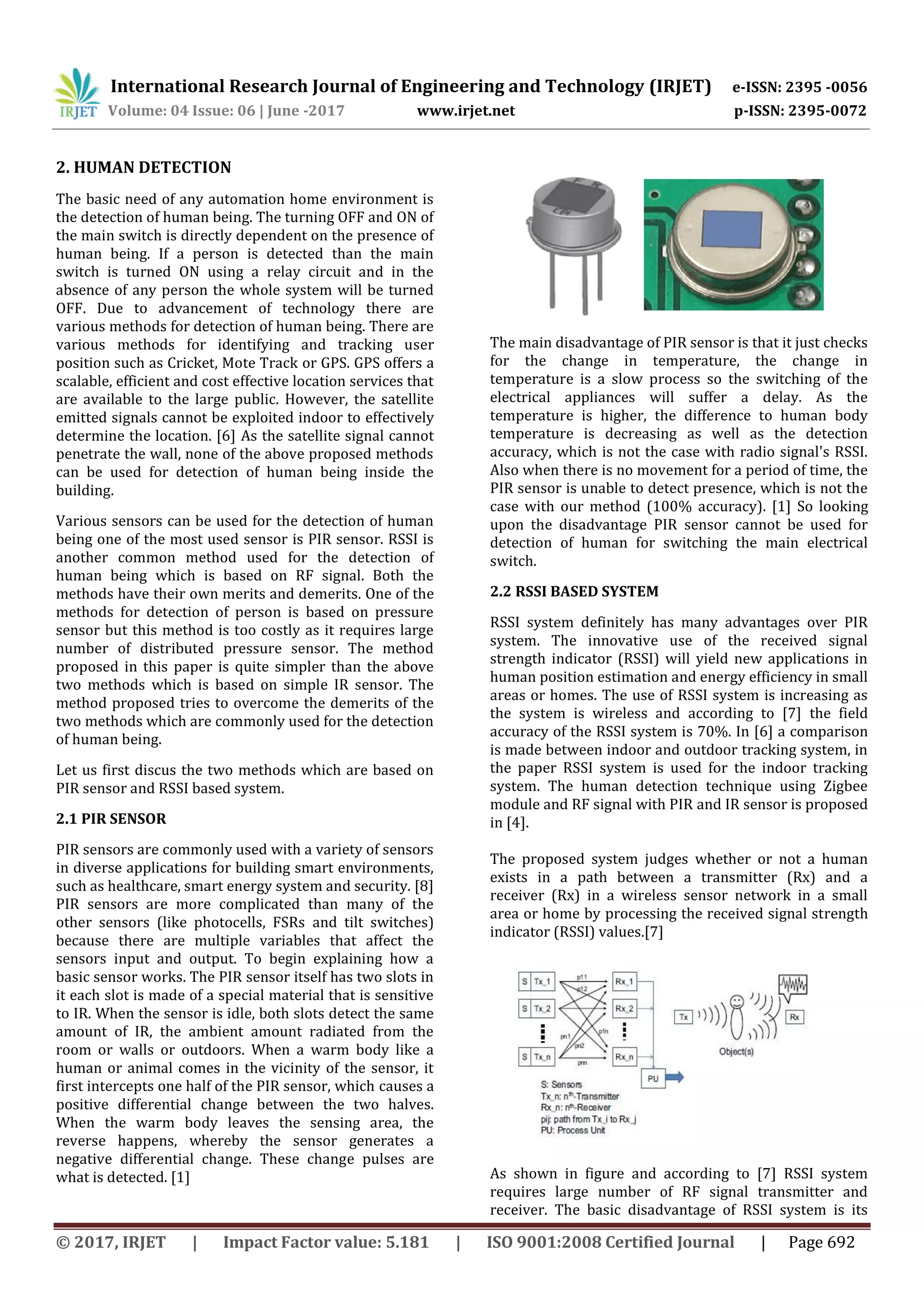 Automatic Home Lighting solutions using Human Detection, Sunlight Intensity and Room Temperature ...