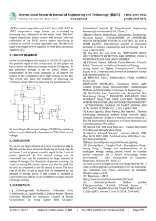 Automatic Home Lighting solutions using Human Detection, Sunlight ...