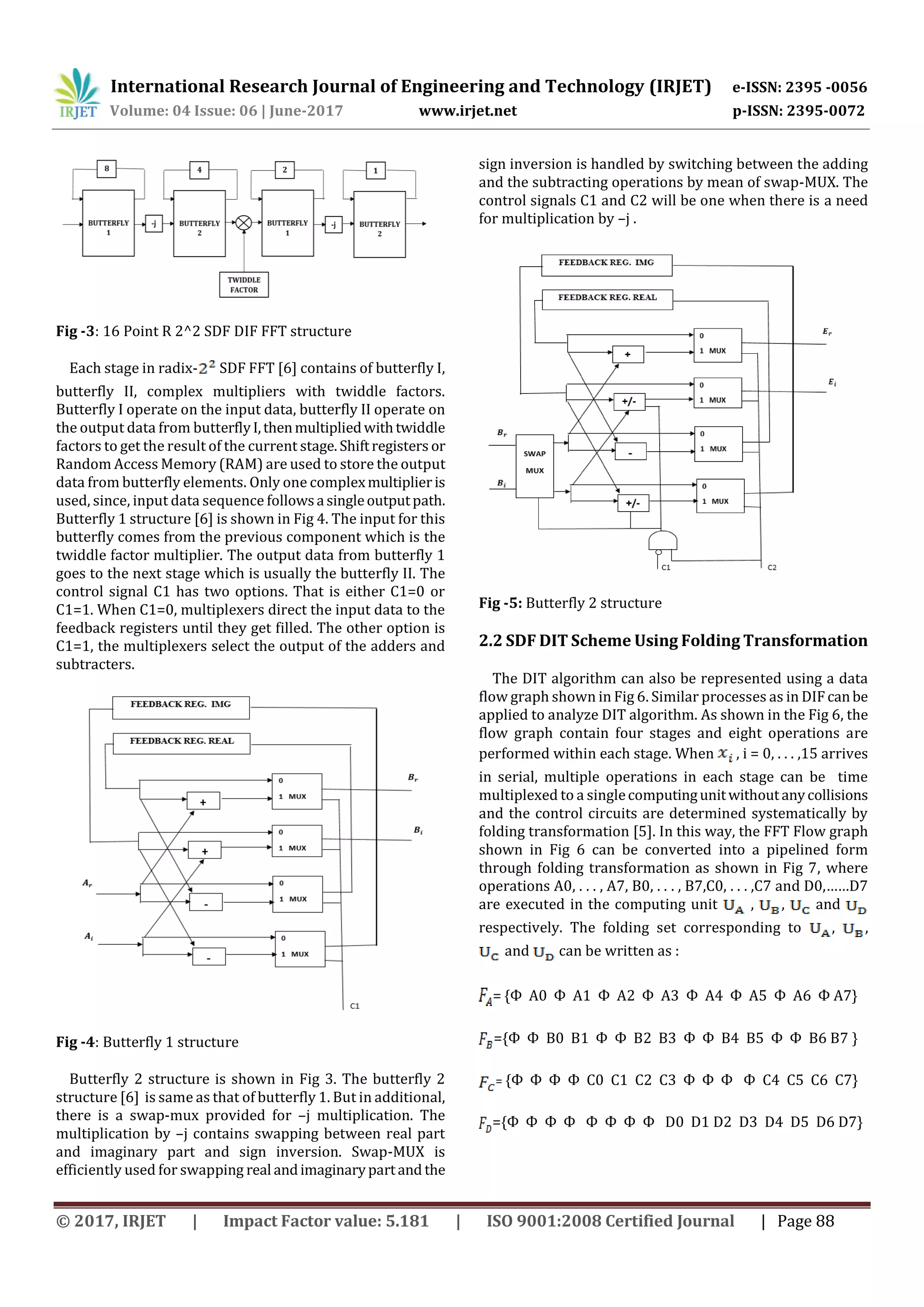 An Area Efficient Mixed Decimation MDF Architecture for Radix 22 Parallel FFT | PDF | Digital ...