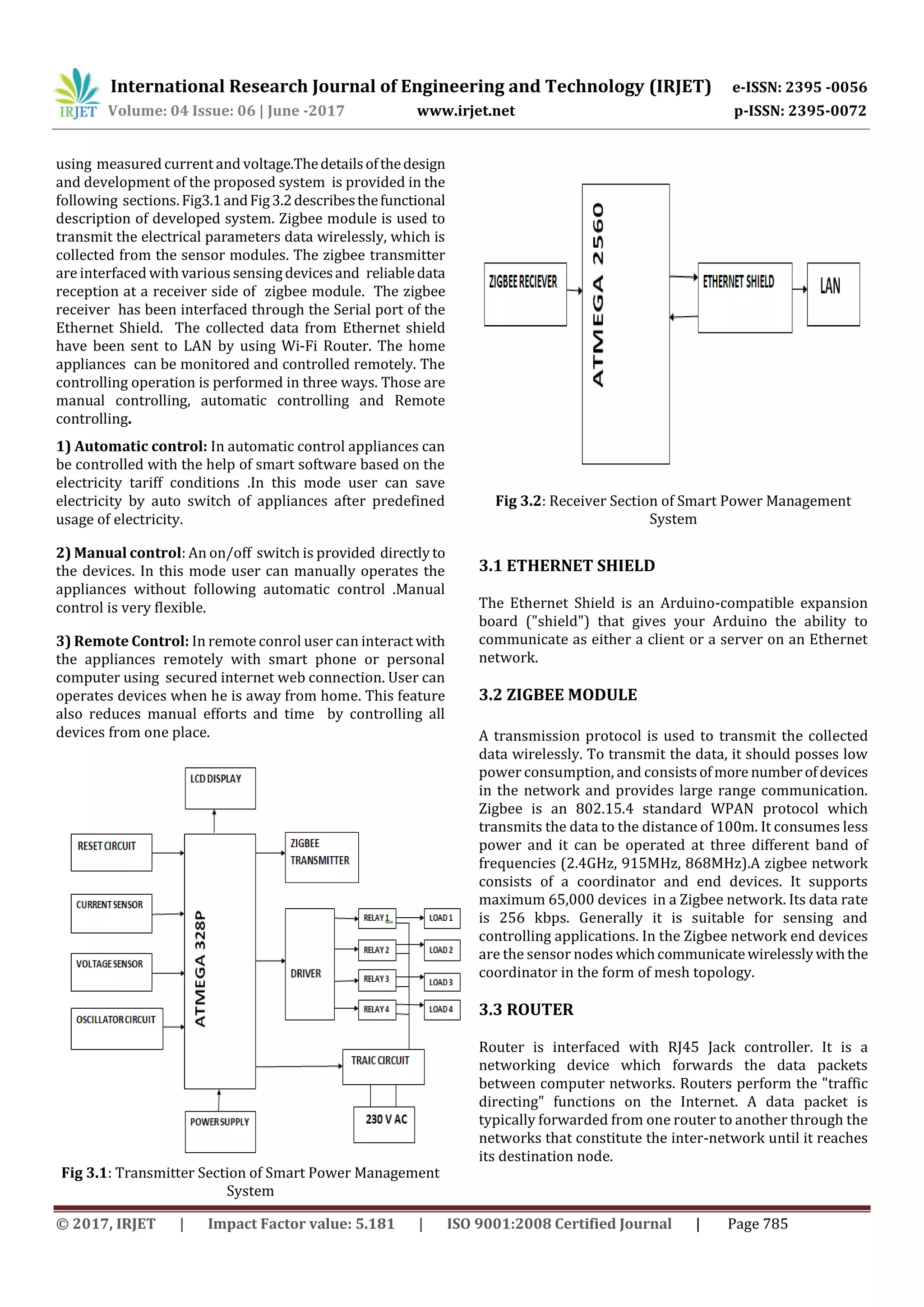 IOT Based Smart Power Management System using WSN | PDF | Home Appliances | Home & Garden