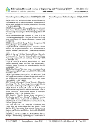 Performance Analysis of SVM Classifier for Classification of MRI Image | PDF