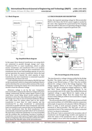 Distribution and Load Sharing of Transformer Automatically by using Microcontroller | PDF