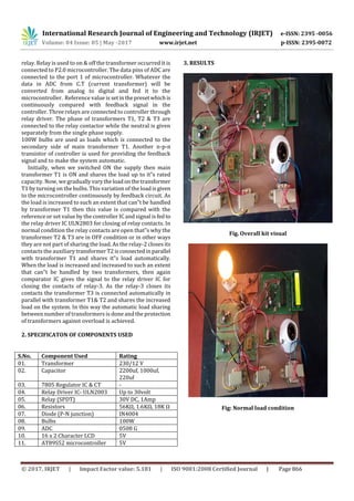 Distribution and Load Sharing of Transformer Automatically by using Microcontroller | PDF