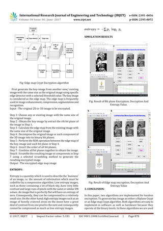 Lossless Encryption using BITPLANE and EDGEMAP Crypt Algorithms | PDF | Free Download