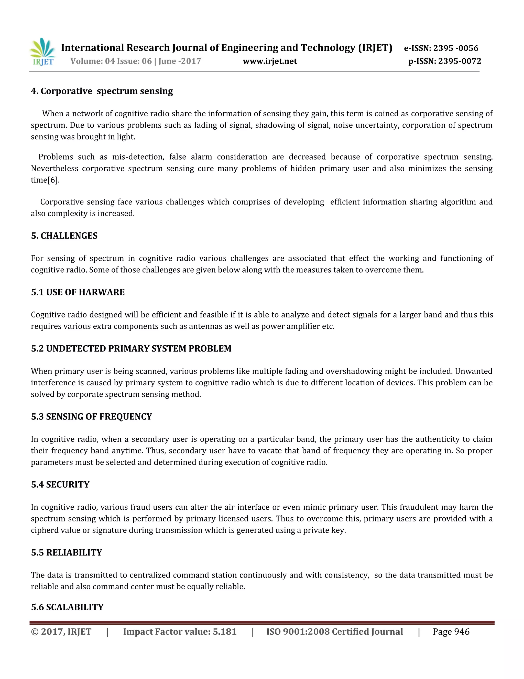 Spectrum Sensing In Cognitive Radio Pdf