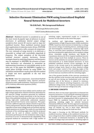 Selective Harmonic Elimination PWM using Generalized Hopfield Neural Network for Multilevel ...