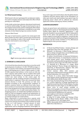 A Comprehensive Review of Developing Horizontal Axis Wind Turbine Rotor Blade for Domestic ...