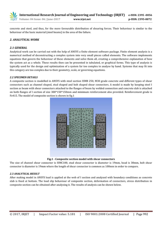 An Analytical and Experimental Investigation of Shear Connectors in ...
