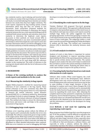 survey on analysing the crash reports of software applications | PDF