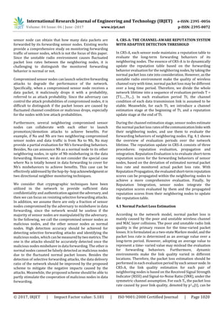 Channel Aware Detection of Forwarding Attacks in WSN with Malicious Node Detection Based on Co ...