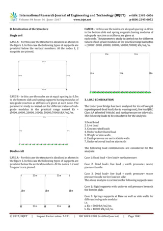 Assessment of Soil Structure Interaction on RCC Underpass Bridge | PDF