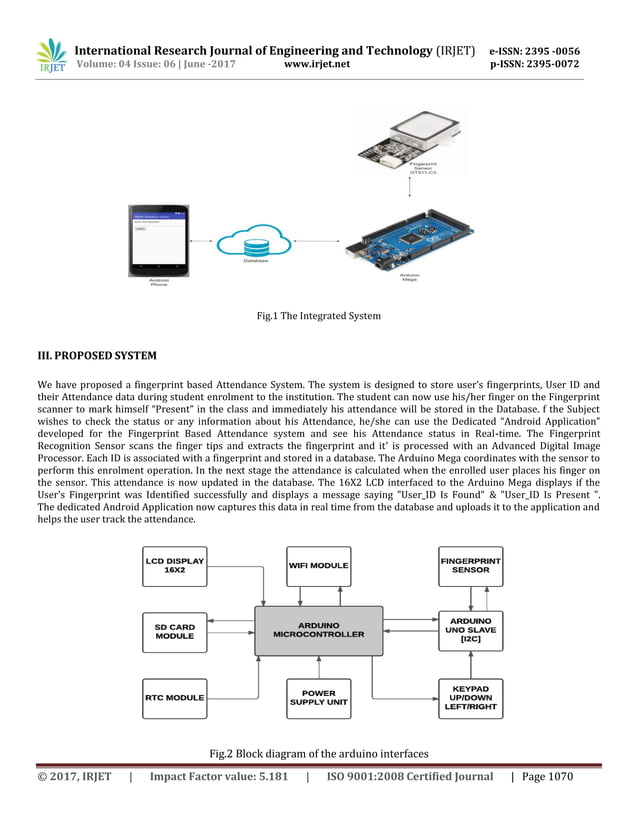 Attendance System using Android Integrated Biometric Fingerprint Recognition | PDF