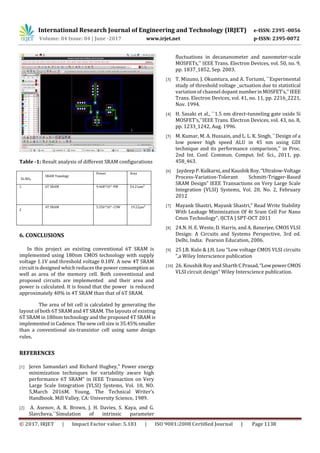 Design of Low Power High Density SRAM Bit Cell | PDF
