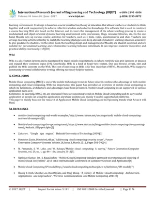 Study on Mobile Cloud Computing, It's Architecture, Challenges and Various Trends | PDF