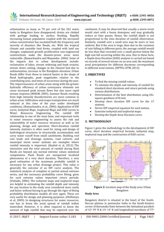 A Study on Intensity of Rainfall in Urban Bangalore Areas | PDF