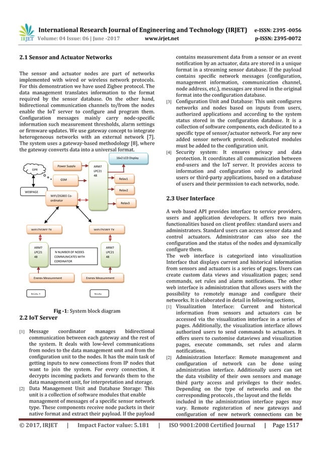 Energy Meters using Internet of Things Platform | PDF