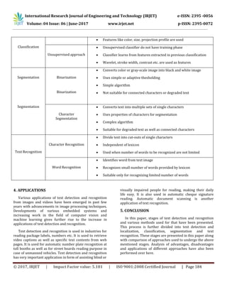 Text Detection and Recognition: A Review | PDF