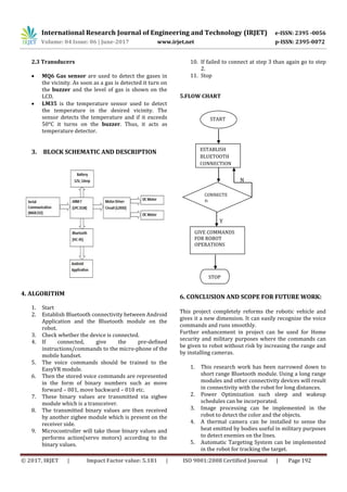 Voice Controlled Robotic Vehicle | PDF