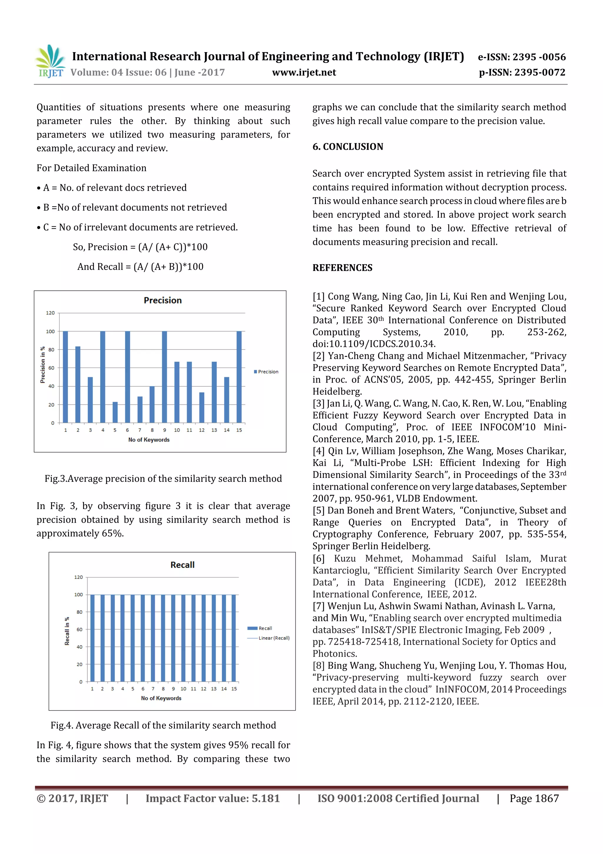 Efficient Similarity Search over Encrypted Data | PDF