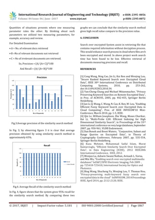 Efficient Similarity Search over Encrypted Data | PDF