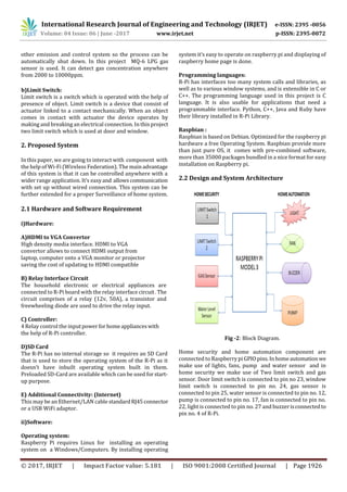 Development of Smart Home security system using Raspberry Pi | PDF