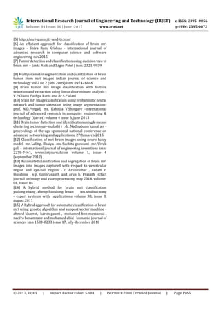 Brain Tumor Detection and Classification using Adaptive Boosting | PDF