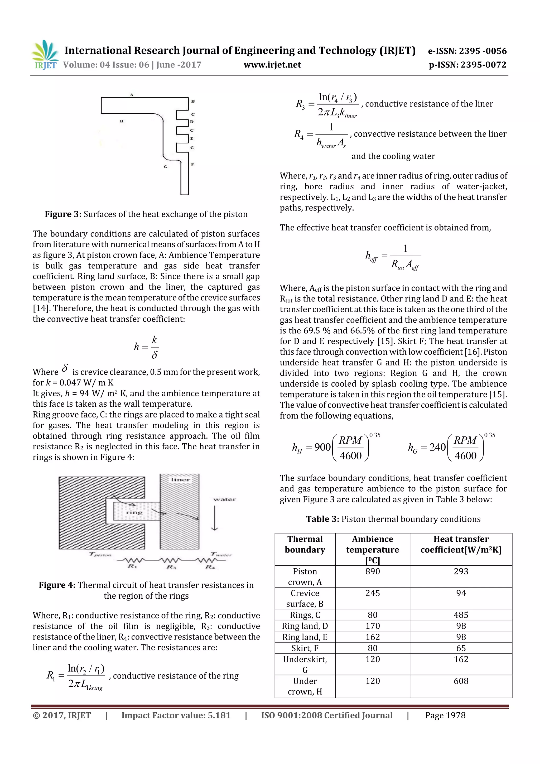 A Finite Element Thermo-Mechanical Stress Analysis of IC Engine Piston | PDF