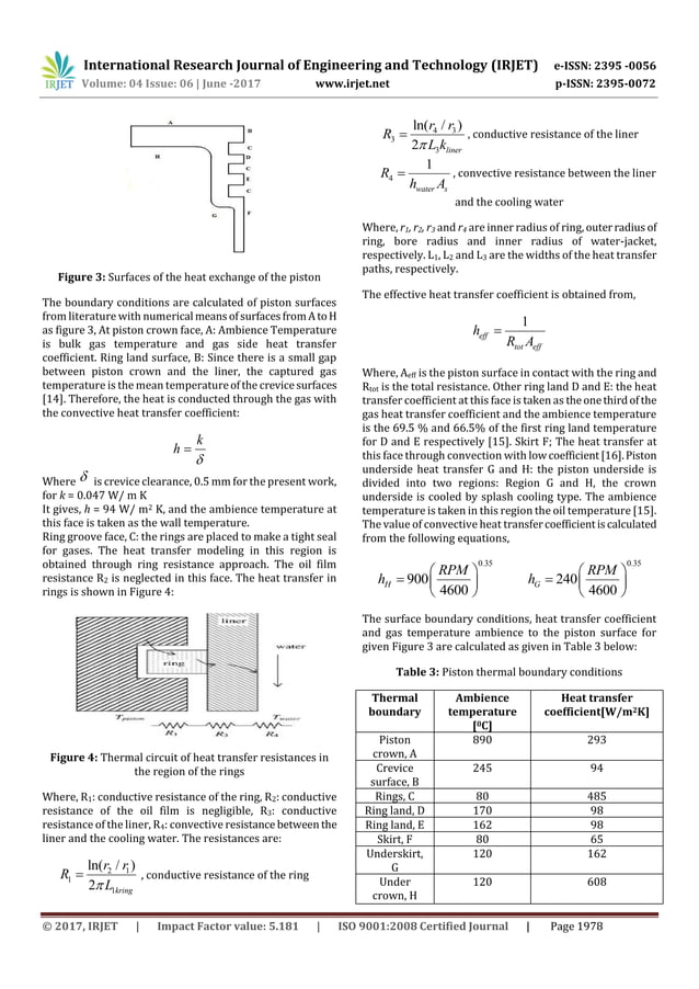 A Finite Element Thermo-Mechanical Stress Analysis of IC Engine Piston | PDF