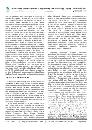 Delay Analysis in Industrial Projects by using Relative Importance Index Method | PDF