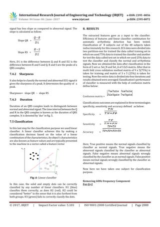Cardio Logical Signal Processing for Arrhythmia Detection with Comparative Analysis of Q-Factor ...