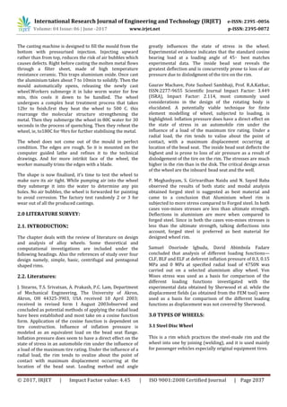 Design and Analysis of Alloy Wheels | PDF