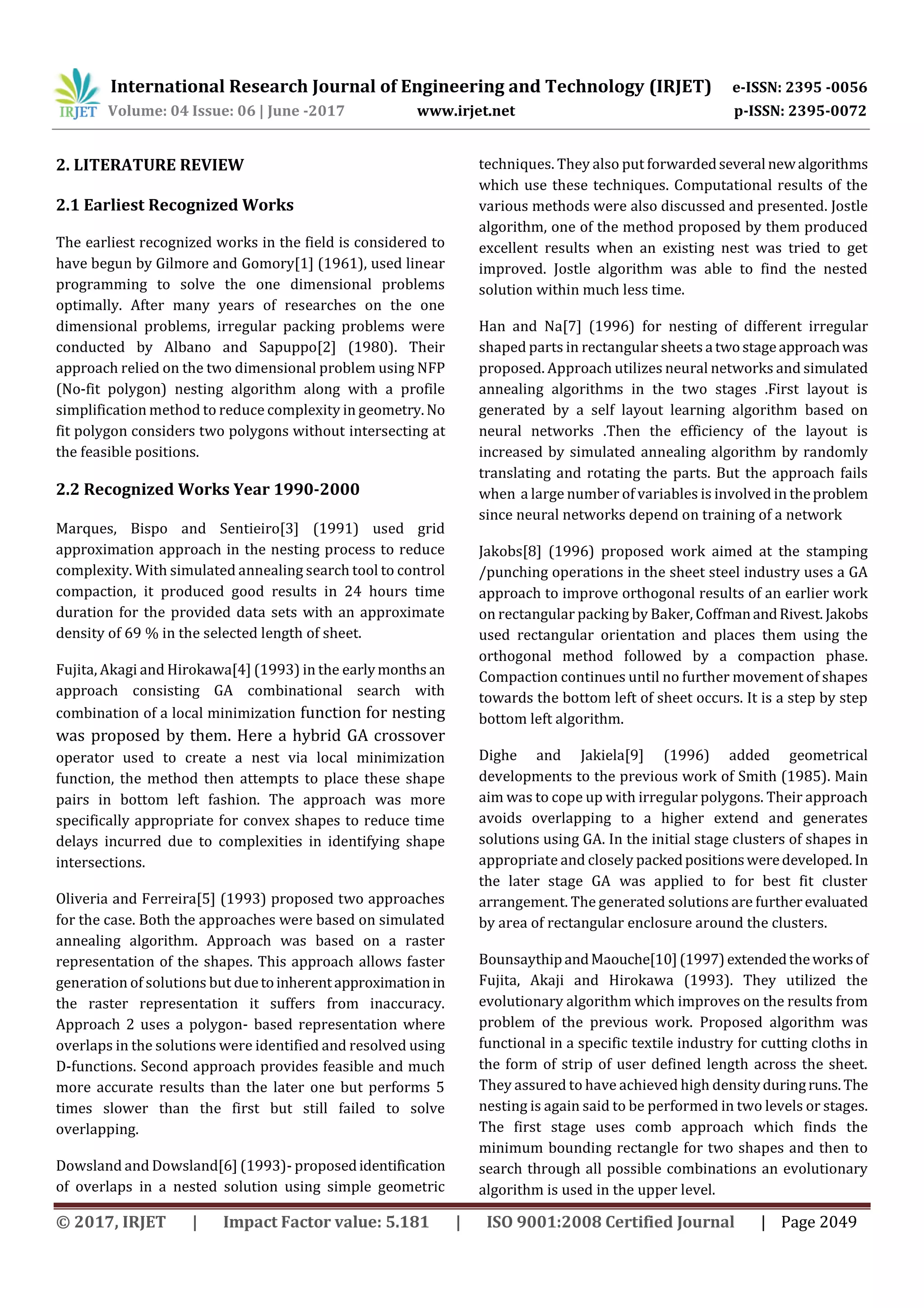 State of the Art of Nesting | PDF