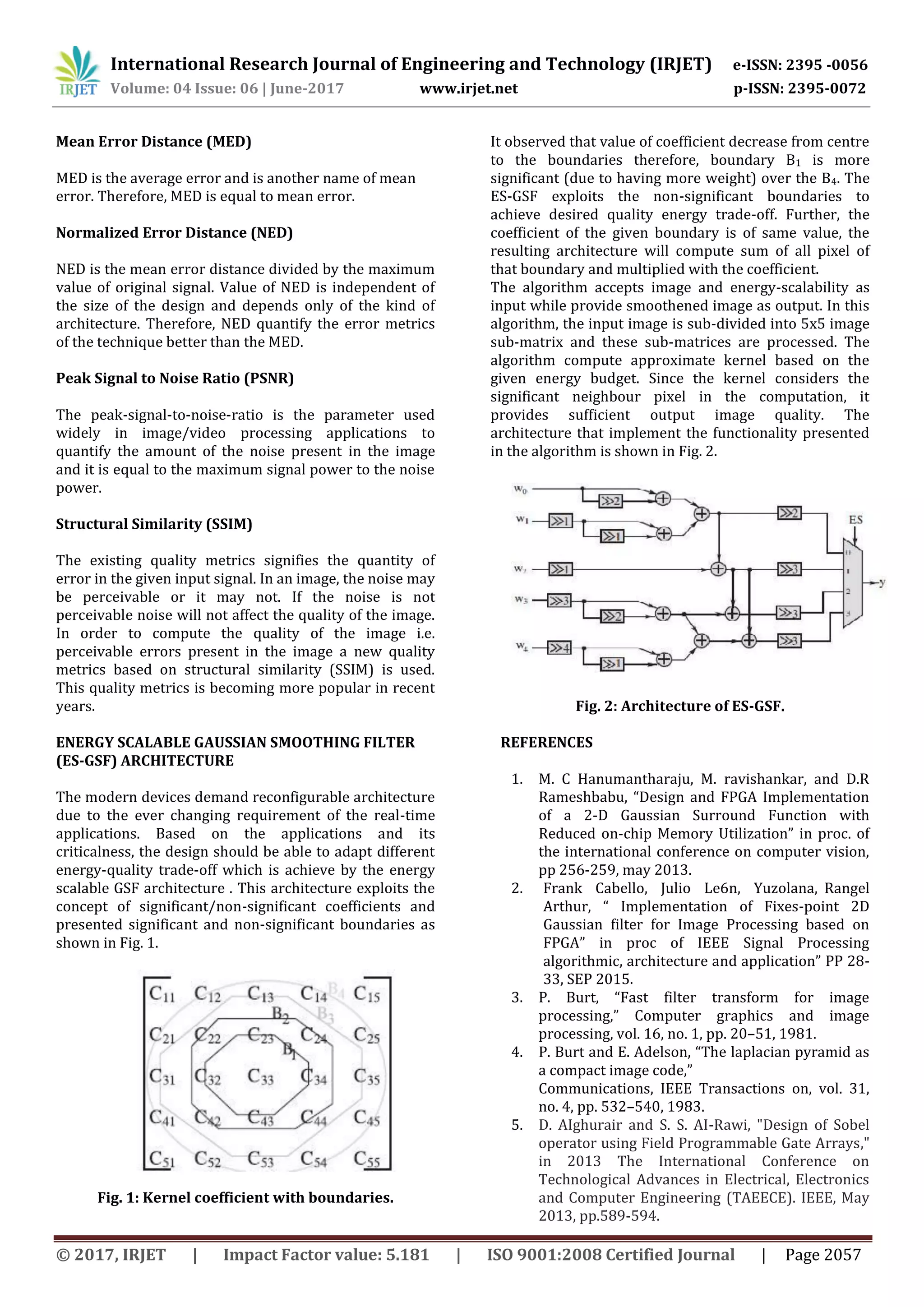 The Computation Complexity Reduction Of 2 D Gaussian Filter Pdf