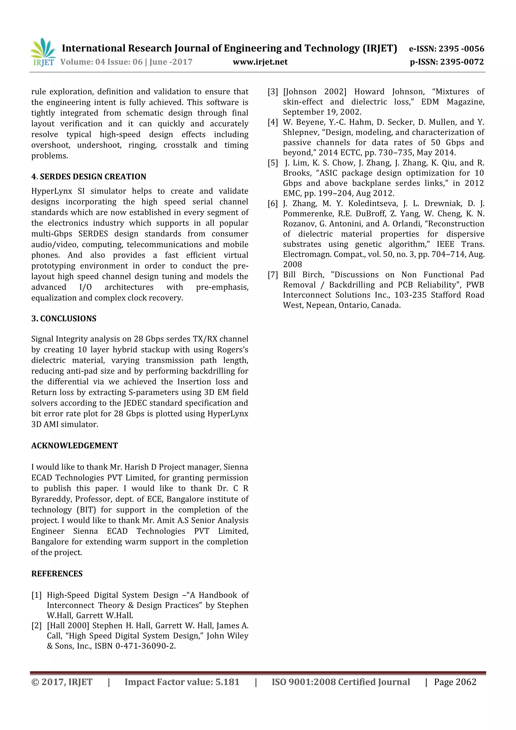 SERDES Design Challenges and their Implications on PCB | PDF