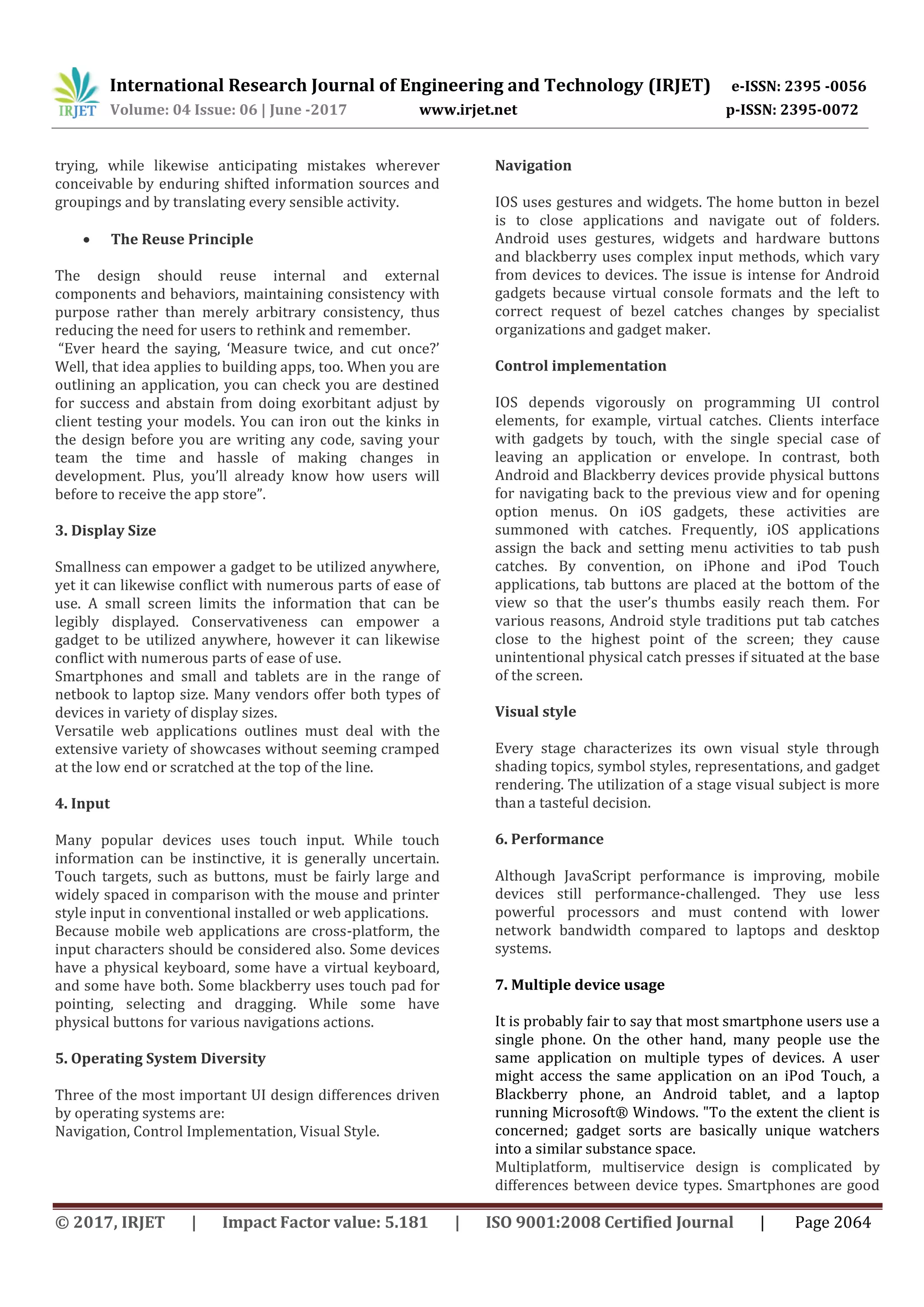 User Interface Design For Web And Mobile Devices Pdf Operating Systems Computer Software