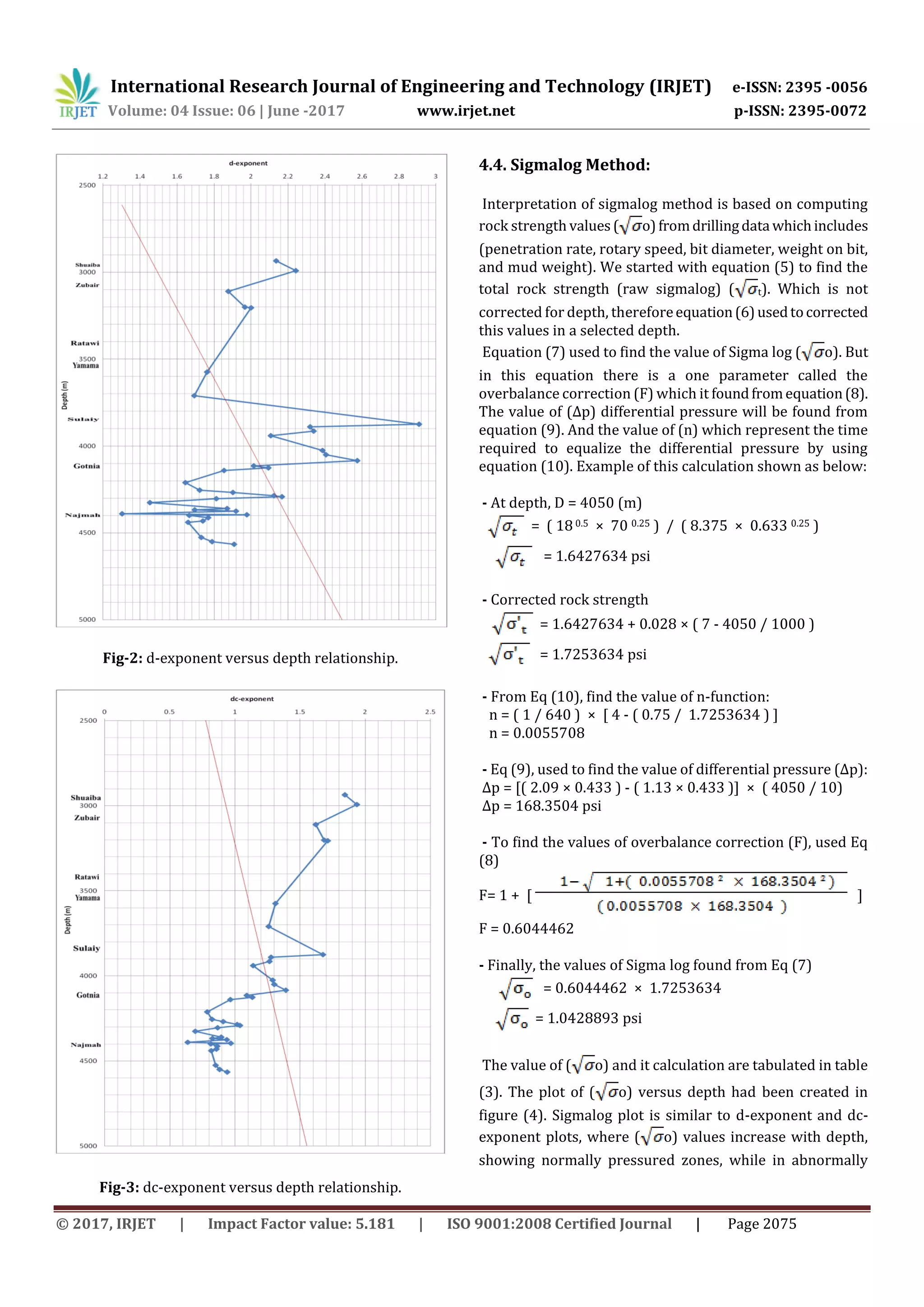 Detection of Abnormal Formation Pressures using Drilling Parameters | PDF